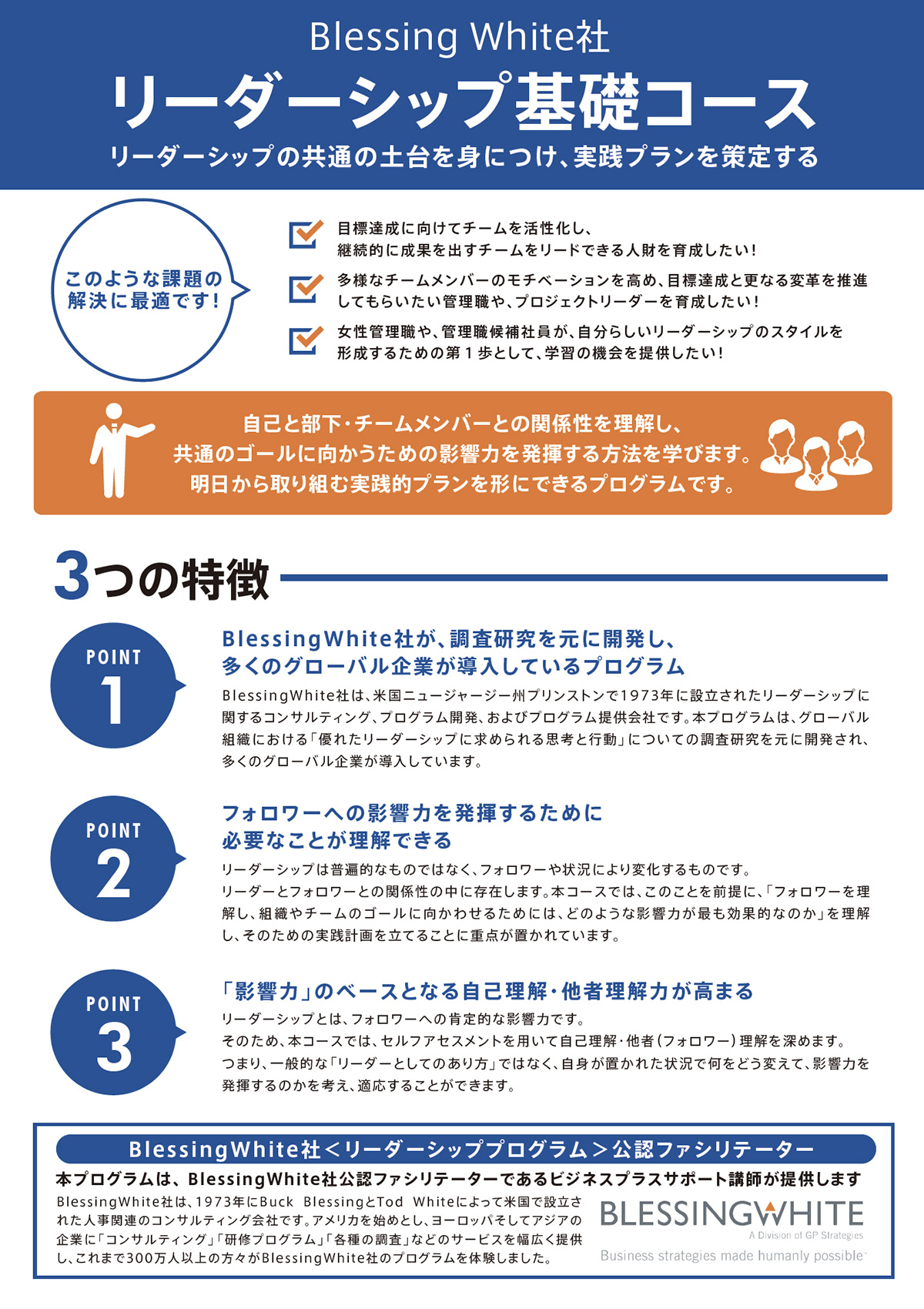 Blessing White社 リーダーシップ基礎コース ｜ BPSブログ ｜ ビジネスプラスサポート ｜ BPS